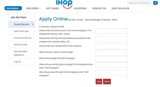 IHOP Job Application & Careers
