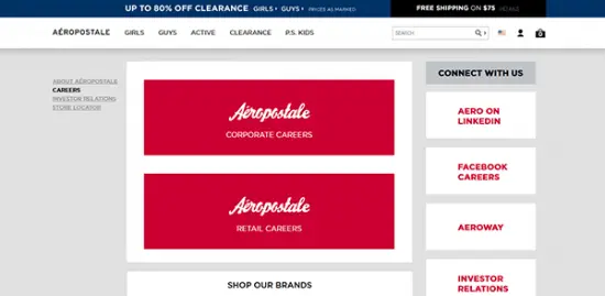 Aéropostale Job Application & Careers