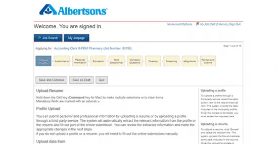 Albertsons Job Application & Careers