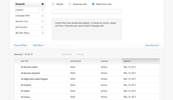 Apple Store Job Application & Careers