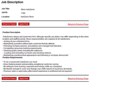 AutoZone Job Application & Careers