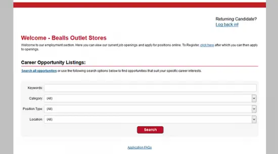 Bealls Job Application & Careers
