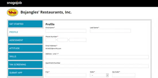 Bojangles' Job Application & Careers