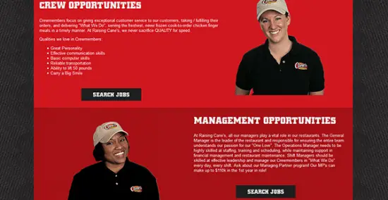 Raising Cane's Job Application & Careers