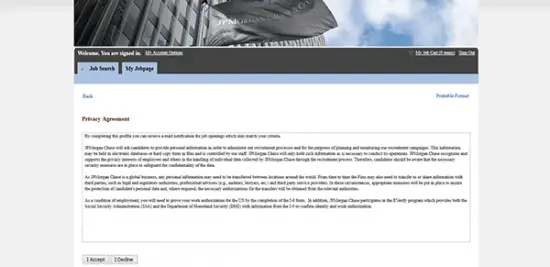 Chase Job Application & Careers