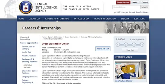 CIA Job Application & Careers