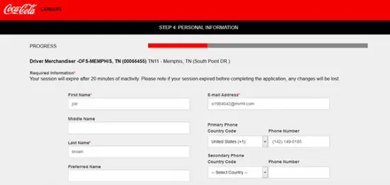 Coca-Cola Job Application - JobApplications.net - Apply Online