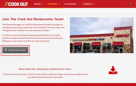 Cook Out Job Application & Careers