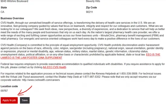 CVS Job Application & Careers