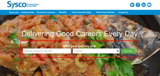Sysco Job Application & Careers