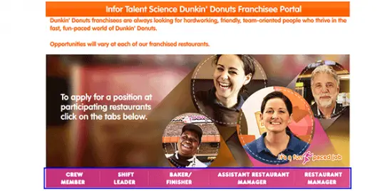 Dunkin' Donuts Job Application - Apply Online
