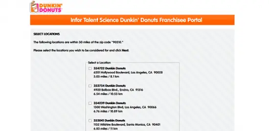 Dunkin' Donuts Job Application - Apply Online