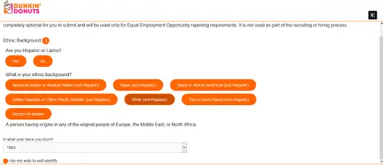 Dunkin' Donuts Job Application - Apply Online