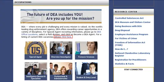 DEA Job Application & Careers
