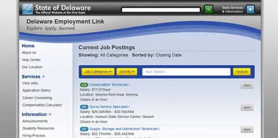 State of Delaware Job Application & Careers