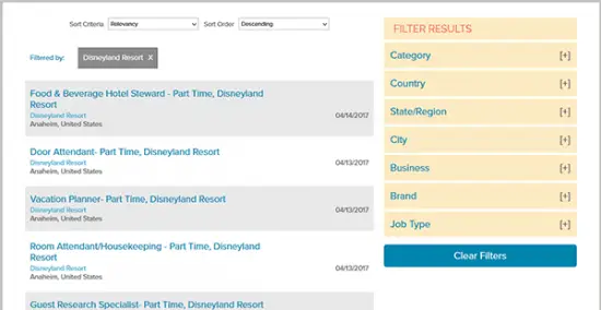 Disneyland Job Application & Careers