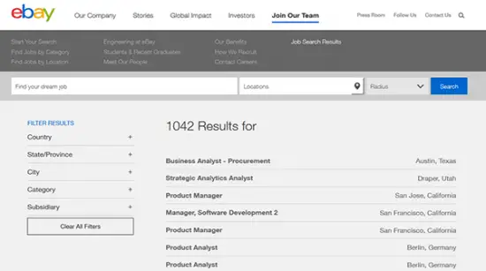 eBay Job Application & Careers
