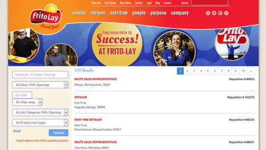 Frito-Lay Job Application & Careers