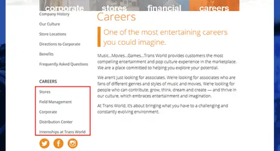 FYE Job Application & Careers