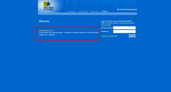 FYE Job Application & Careers
