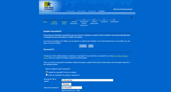 FYE Job Application & Careers