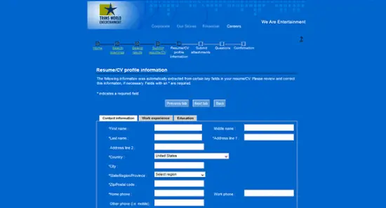 FYE Job Application & Careers