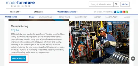 General Motors Job Application & Careers