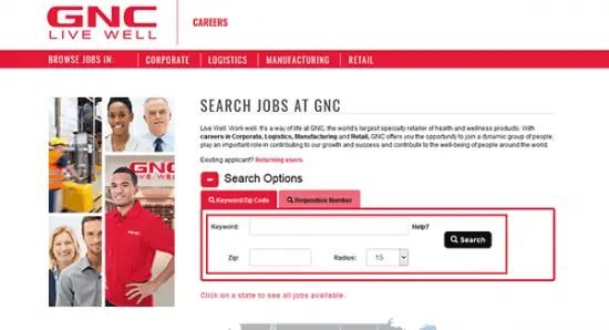 GNC Job Application & Careers