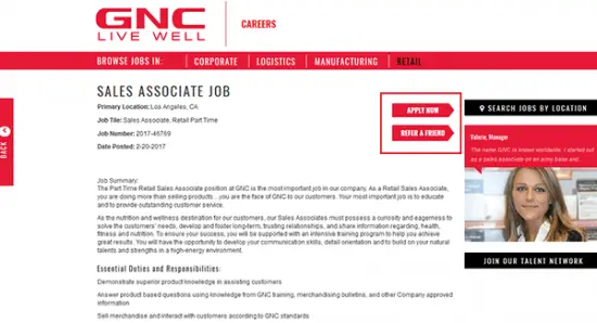 GNC Job Application & Careers