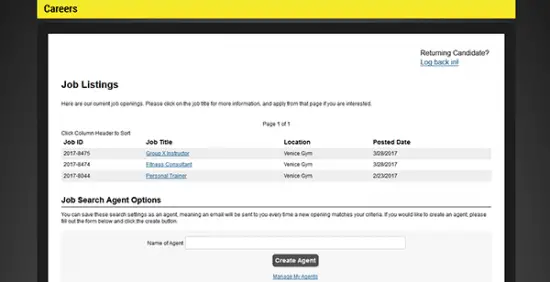 Gold's Gym Job Application & Careers