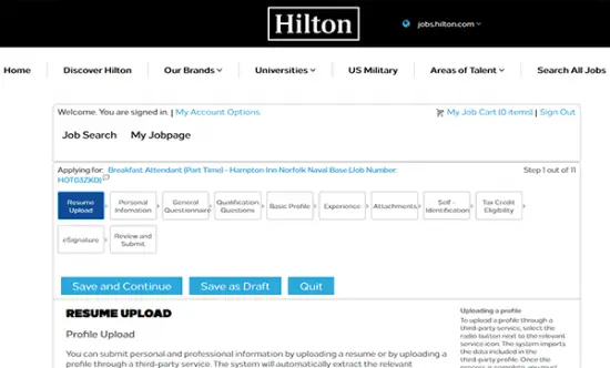 Hampton Inn Job Application & Careers