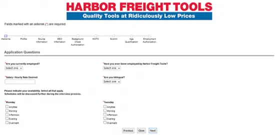 Harbor Freight Tools Job Application & Careers