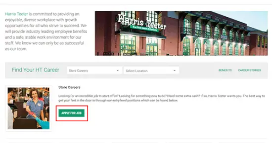 Harris Teeter Supermarkets Job Application & Careers