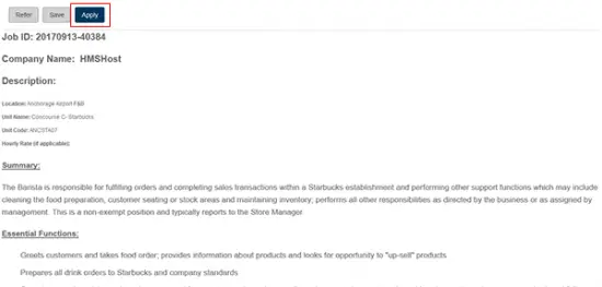 HMSHost Job Application & Careers