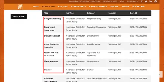 Home Depot Job Application & Careers