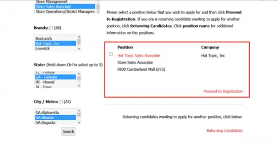 Hot Topic Job Application & Careers