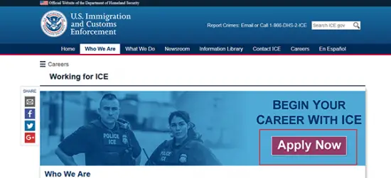 ICE Job Application & Careers