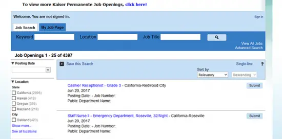 Kaiser Permanente Job Application & Careers