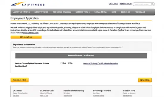 LA Fitness Job Application & Careers