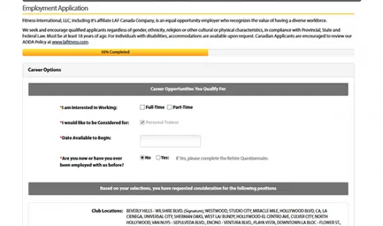LA Fitness Job Application & Careers