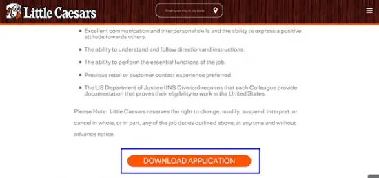 Little Ceasars Job Applications & Careers