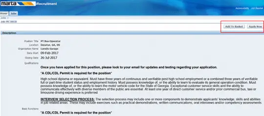 Metropolitan Atlanta Rapid Transit Authority (MARTA) Job Application ...