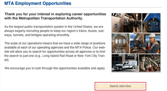 MTA Maintenance Job Application - Apply Online