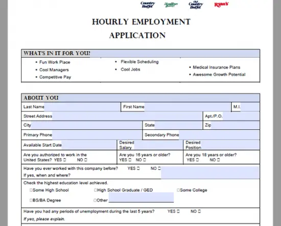 Old Country Buffet Job Application & Careers