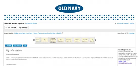 Old Navy Job Application & Careers