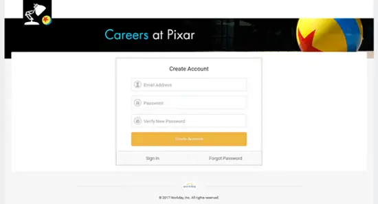 Pixar Job Application & Careers