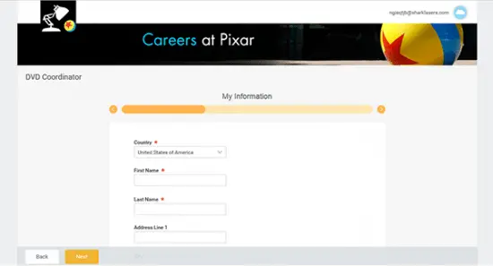 Pixar Job Application & Careers