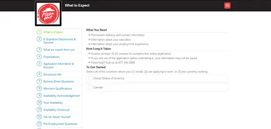Pizza Hut Job Application & Careers