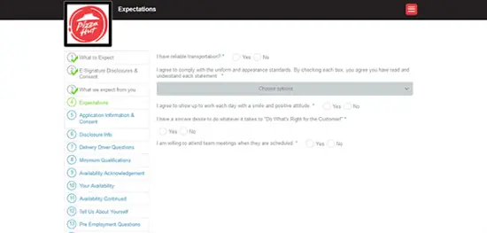 Pizza Hut Job Application & Careers