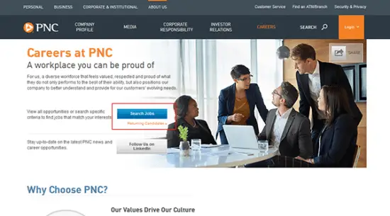 PNC Job Application & Careers